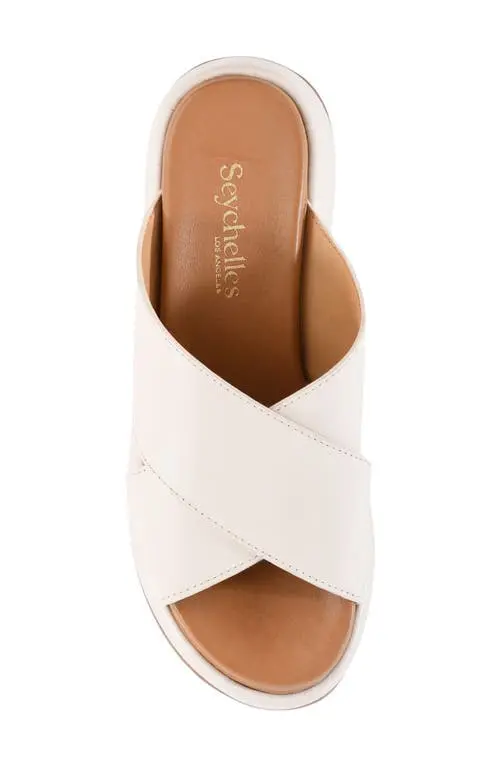 Seychelles Key Largo Wedge Slide Sandal - Off White