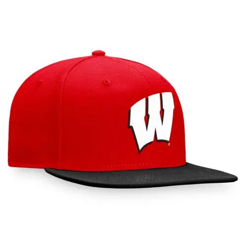 Top Of The World Wisconsin Badgers Fundamental Snapback Baseball Cap
