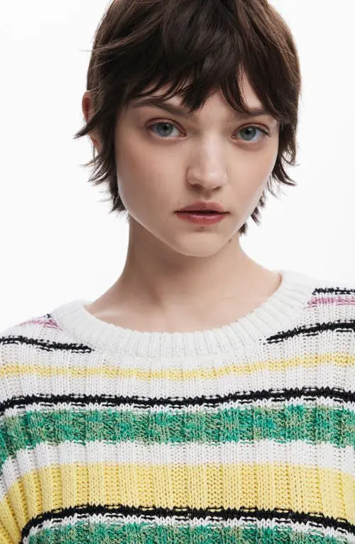 Desigual Striped Crewneck Sweater