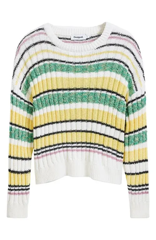 Desigual Striped Crewneck Sweater