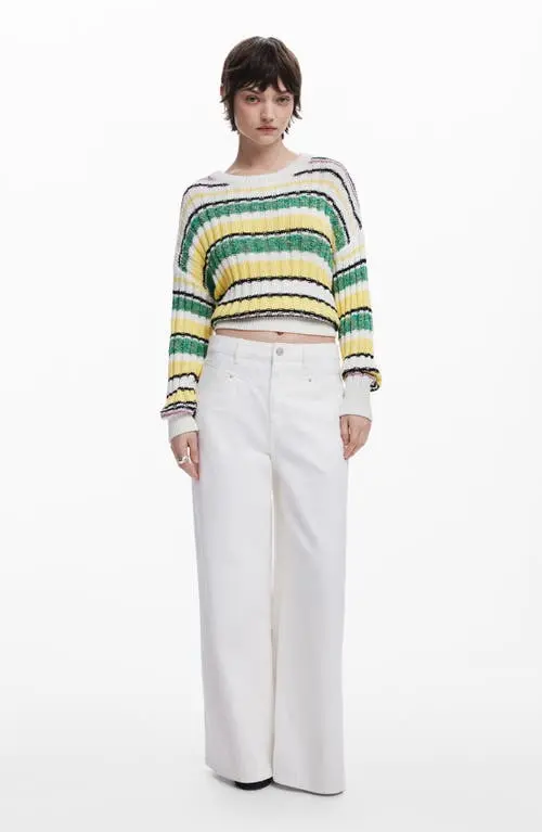 Desigual Striped Crewneck Sweater