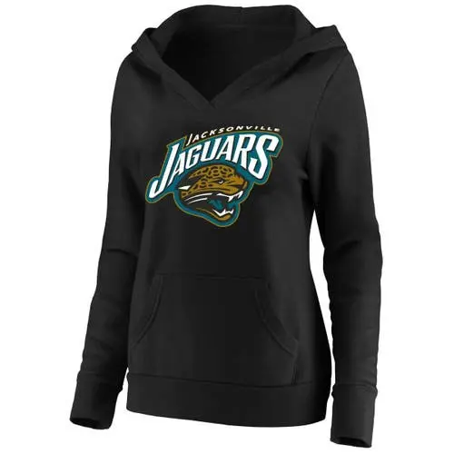 Mitchell & Ness Jacksonville Jaguars Classic Logo V-neck Pullover Hoodie