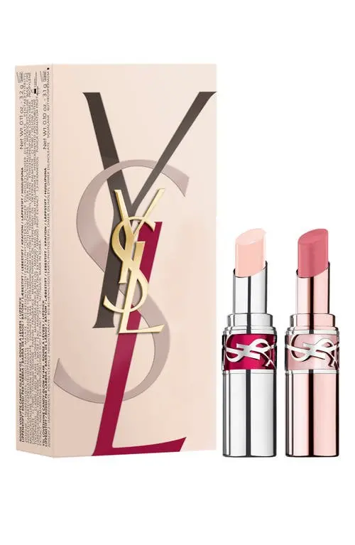 Saint Laurent 2-piece Lip Gloss Stick & Balm Set $84 Value - No Color