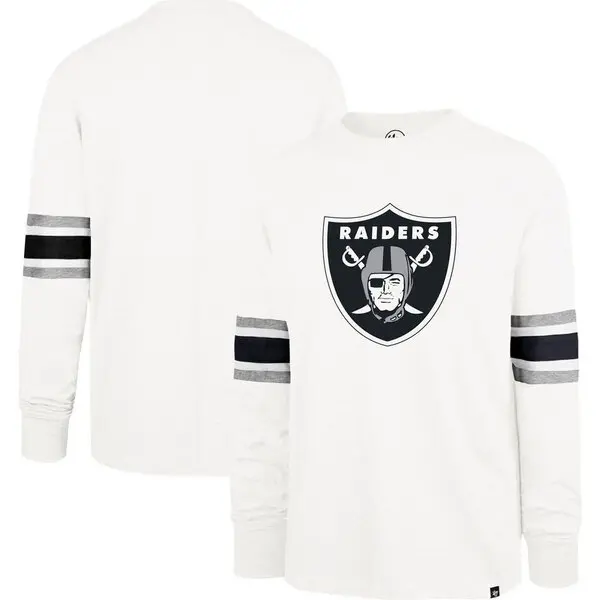 '47 Las Vegas Raiders Gridiron Premier Brex Long Sleeve T-shirt - White