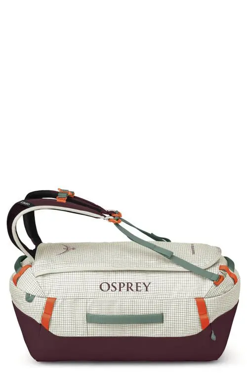 OSPREY Transporter 40-liter Duffle Carry-on Luggage - Mystery White/moody Burgundy