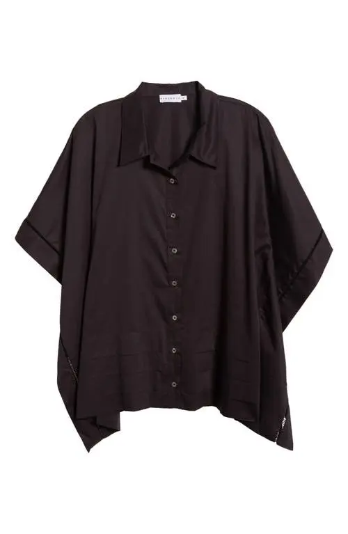 HARSHMAN Harpa Short Sleeve Button-up Shirt - Black
