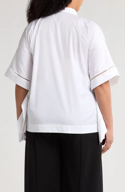 HARSHMAN Harpa Short Sleeve Button-up Shirt - White