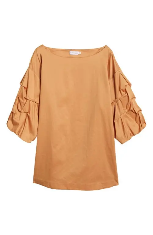 HARSHMAN Balia Cotton Popover Top - Sand