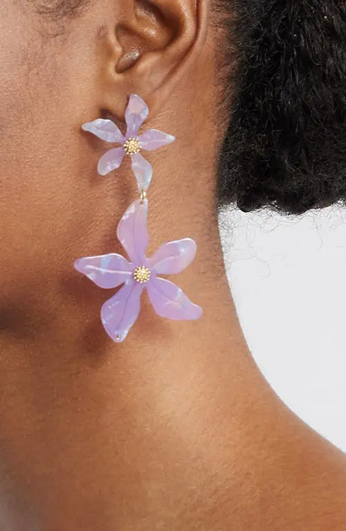 VIDAKUSH Orchid Drop Earrings