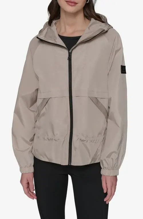 Karl Lagerfeld Paris Hooded Logo Windbreaker