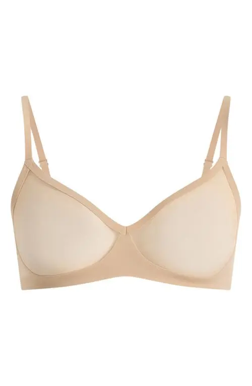 Commando Chic Mesh Bralette - Beige