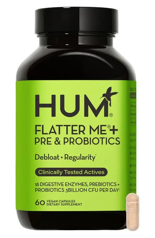 HUM Flatter Me Probiotics Dietary Supplement - No Color