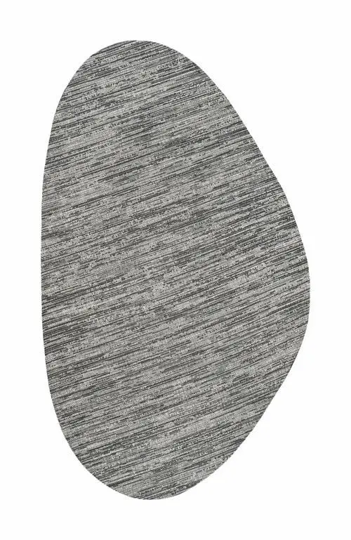JONATHAN Y Callan Modern Rustic Abstract Indoor/outdoor Shaped Area Rug - Gray/black