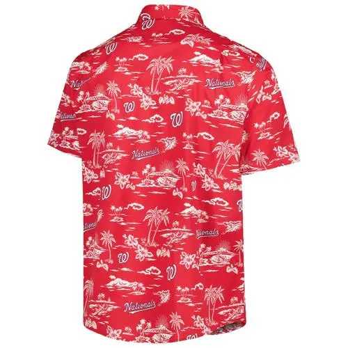 Reyn Spooner Red Washington Nationals Kekai Performance Button-up Shirt