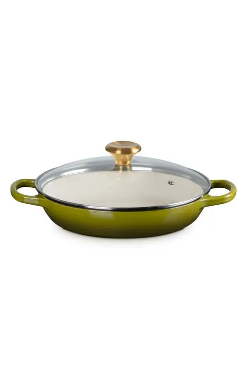 LE CREUSET Signature 2.25-quart Enameled Cast Iron Braiser - Olive