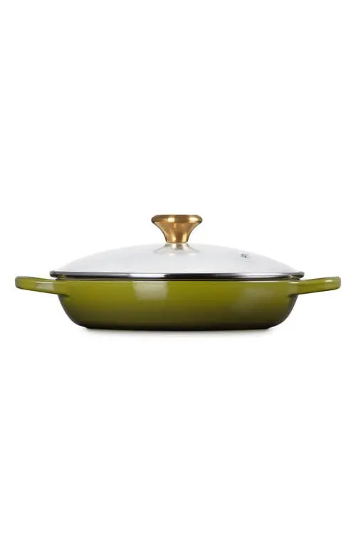 LE CREUSET Signature 2.25-quart Enameled Cast Iron Braiser - Olive