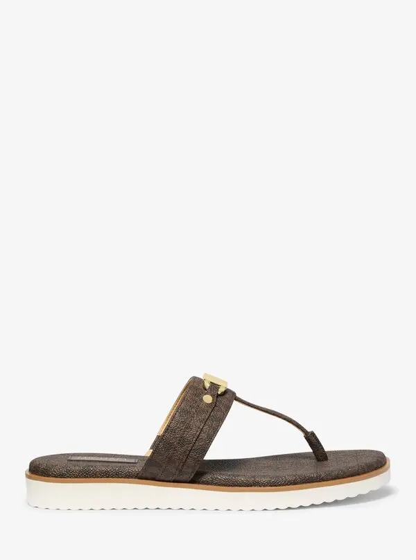 Michael Kors Farrah Signature Logo Sandals