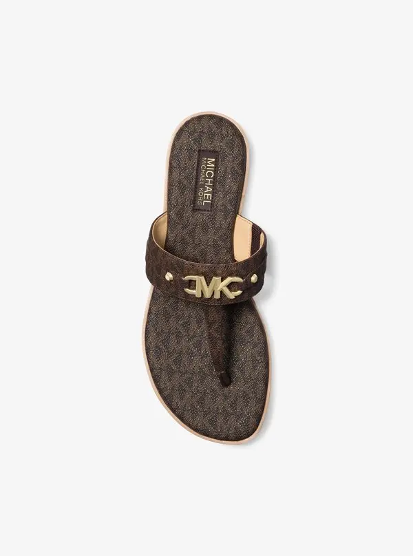Michael Kors Farrah Signature Logo Sandals