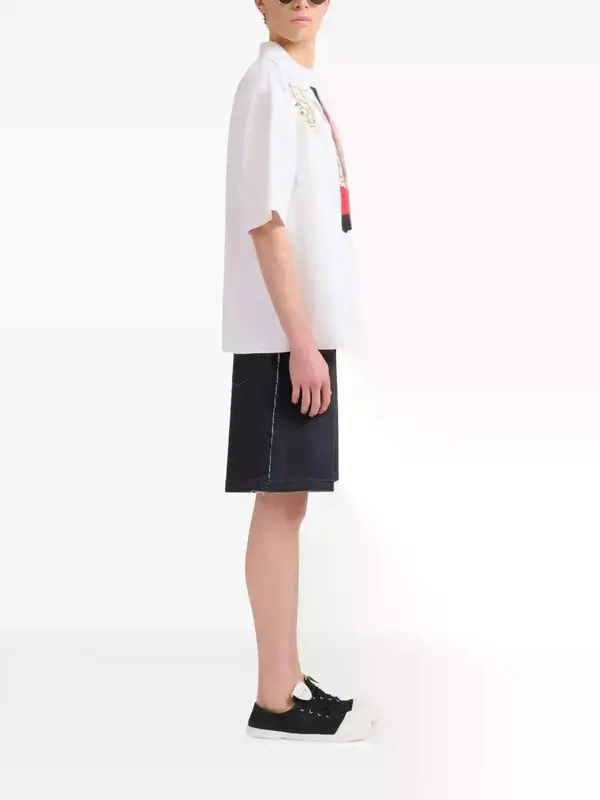 Marni High-waisted Denim Shorts - Blue