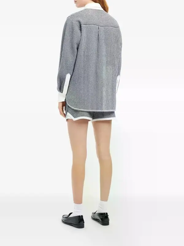 BARRIE Striped Shirt - Black