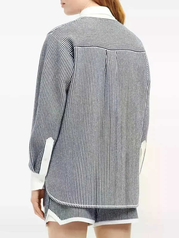 BARRIE Striped Shirt - Black