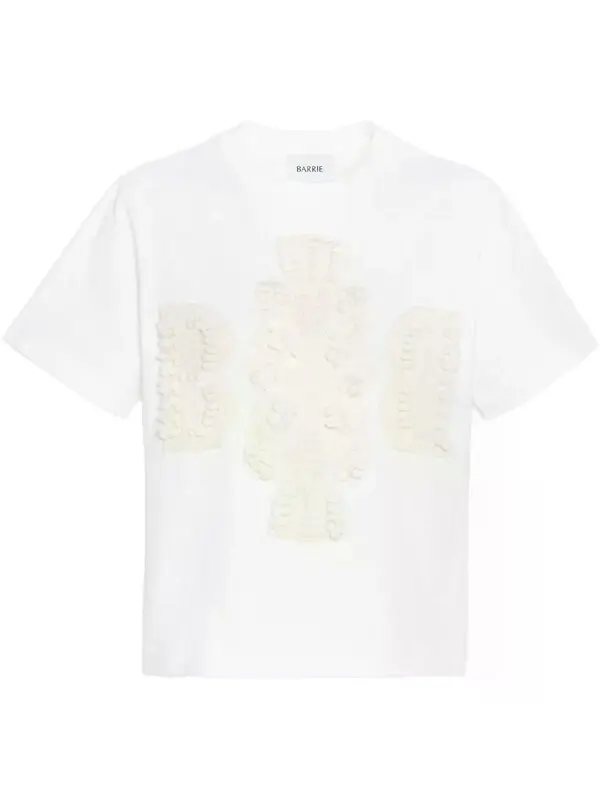 BARRIE Embroidered Logo T-shirt - White