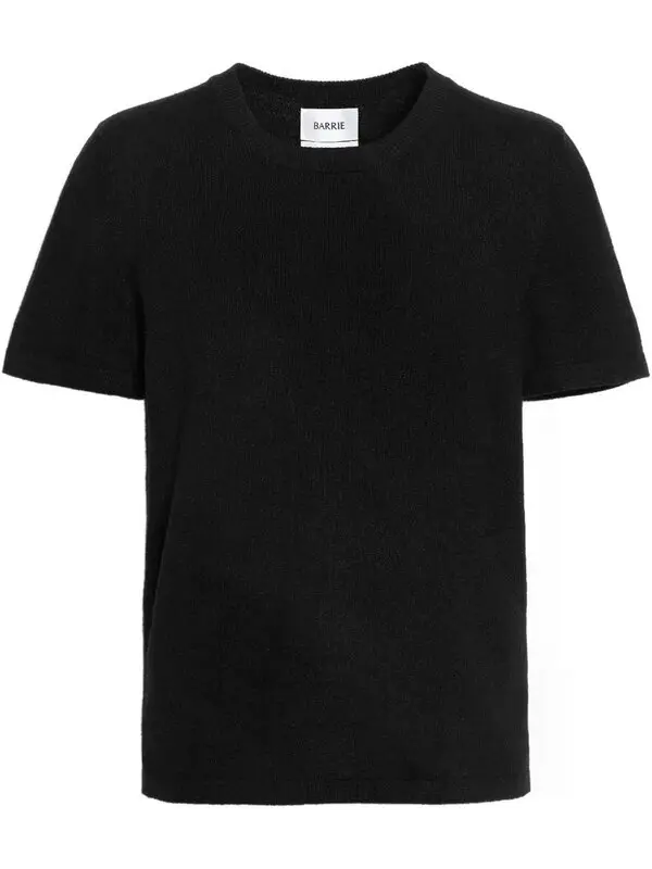 BARRIE Knitted T-shirt - Black
