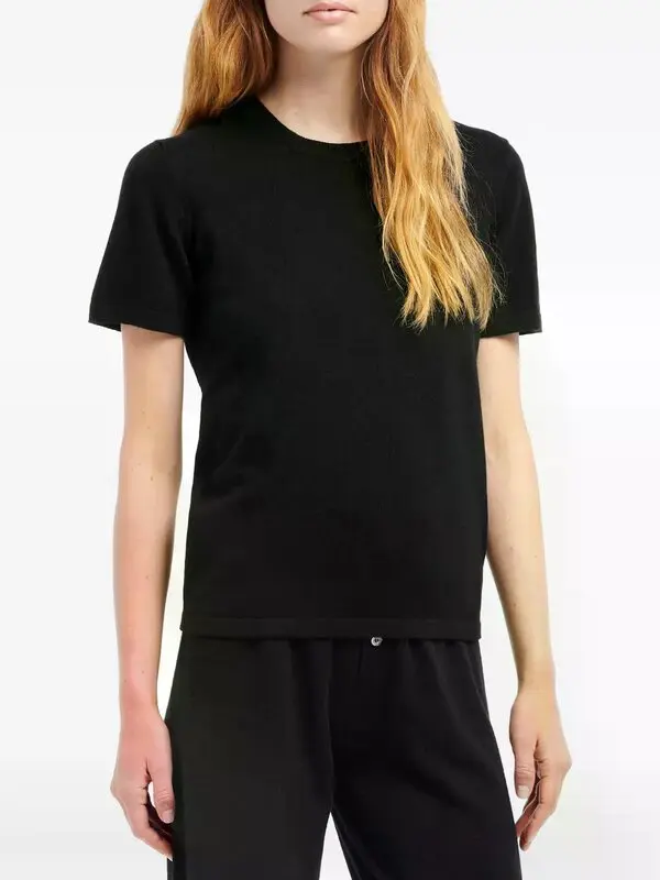 BARRIE Knitted T-shirt - Black