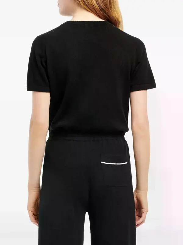 BARRIE Knitted T-shirt - Black