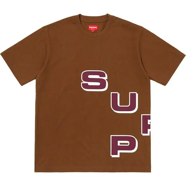 Supreme Stagger Tee Shirt - Brown