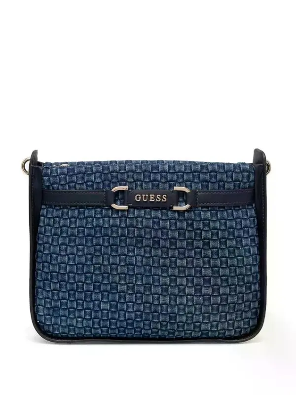 Guess Patterned Jacquard Cross Body Bag