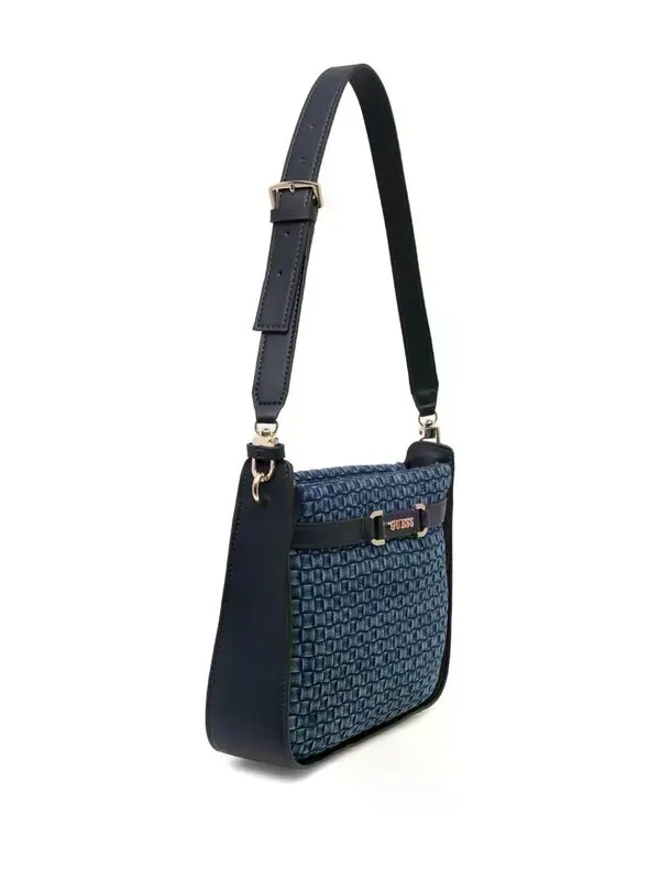 Guess Patterned Jacquard Cross Body Bag