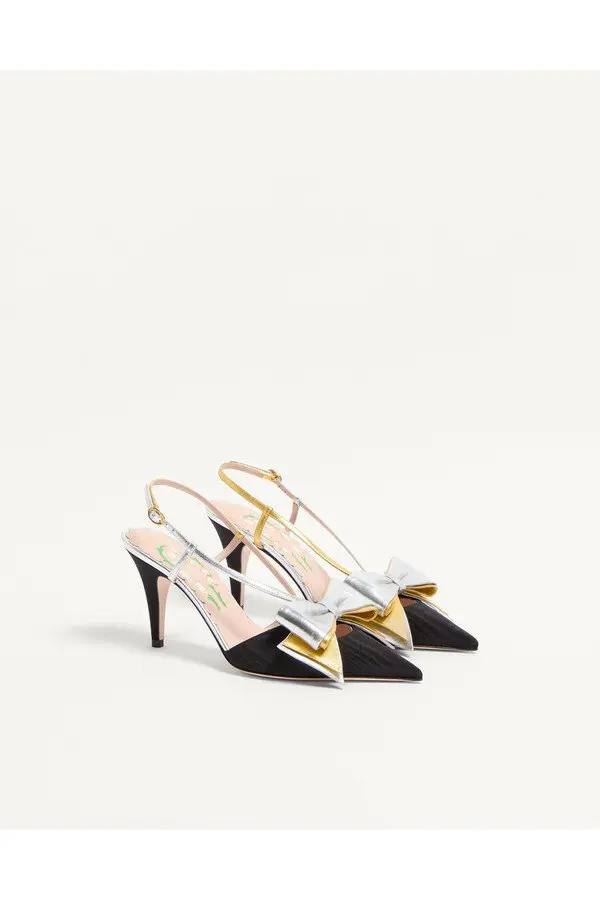 Valentino Garavani Bowow Slingback Pumps - Floral