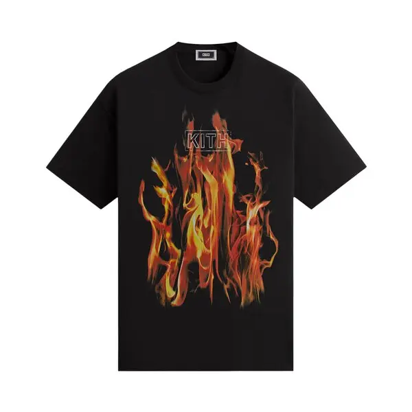 Kith Pyro Box Logo Vintage Tee - Black