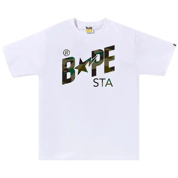 A BATHING APE 1st Camo Sta T-shirt - White