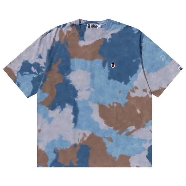 A BATHING APE Chusen One Point Relaxed Fit Tee - Blue