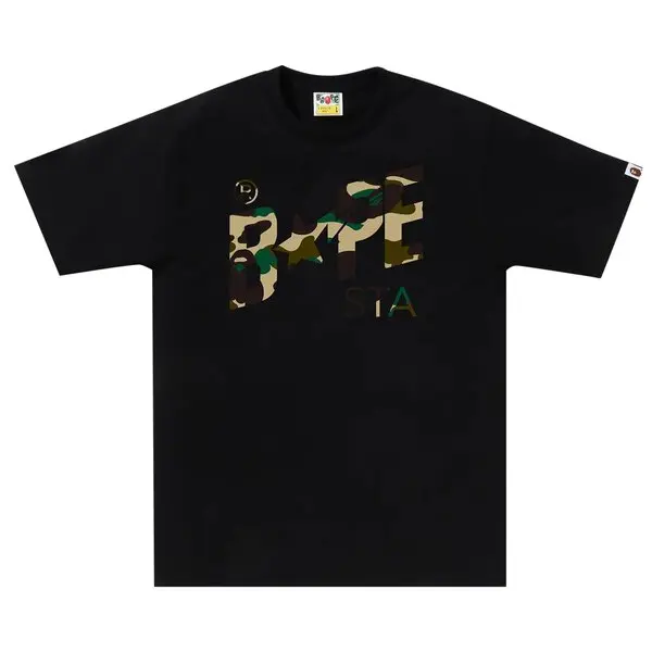 A BATHING APE 1st Camo Sta Tee /yellow - Black