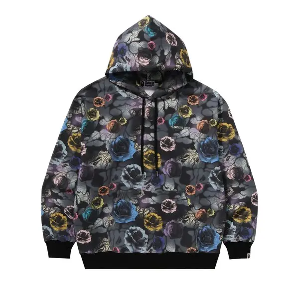A BATHING APE Floral Camo Pullover Hoodie