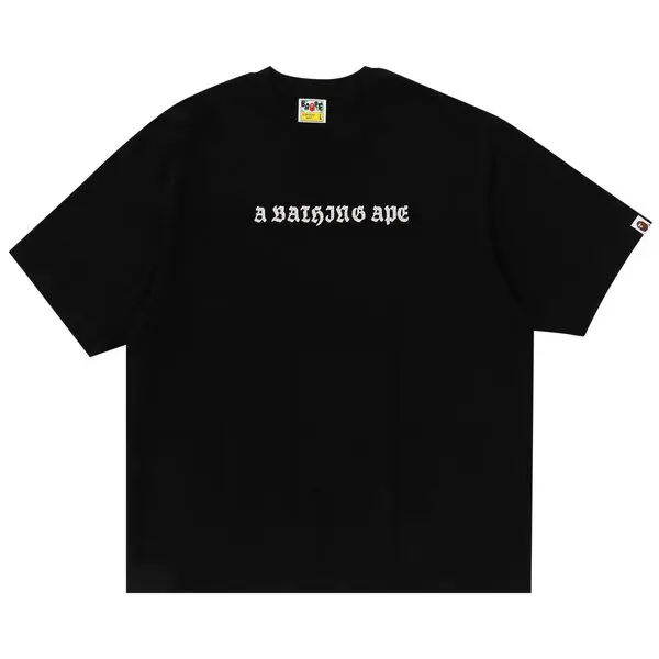 A BATHING APE Gothic Logo Relaxed Fit Tee