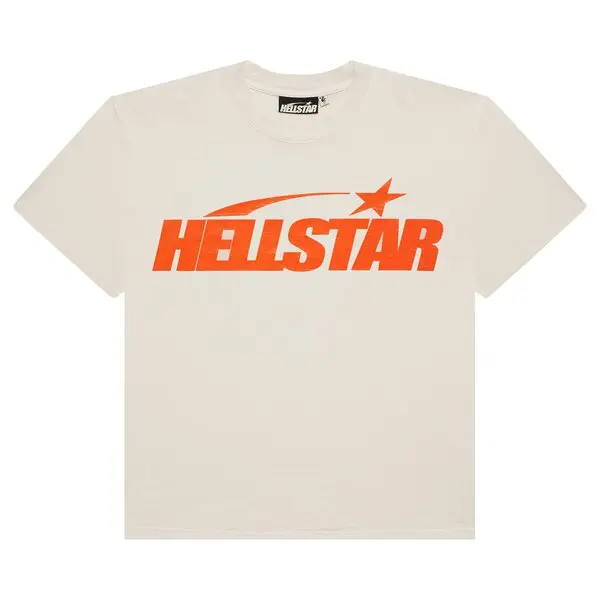 HELLSTAR Classic T-shirt /orange - White