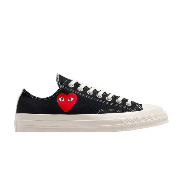 CONVERSE X Comme Des Garçons Play Chuck 70 Low 'single Heart' Sneakers - Black