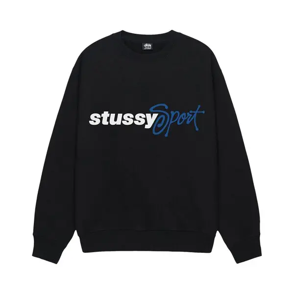 StÜssy Sport Script Crew - Black