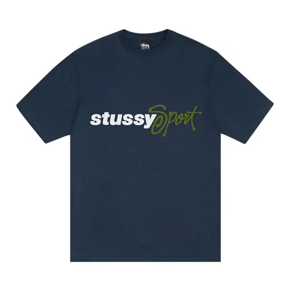 StÜssy Sport Script Tee 'navy - Blue