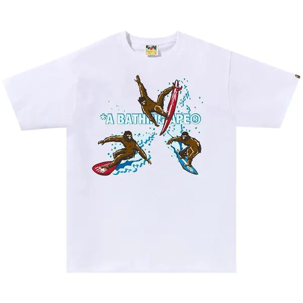 A BATHING APE Surfing Apes Tee - White