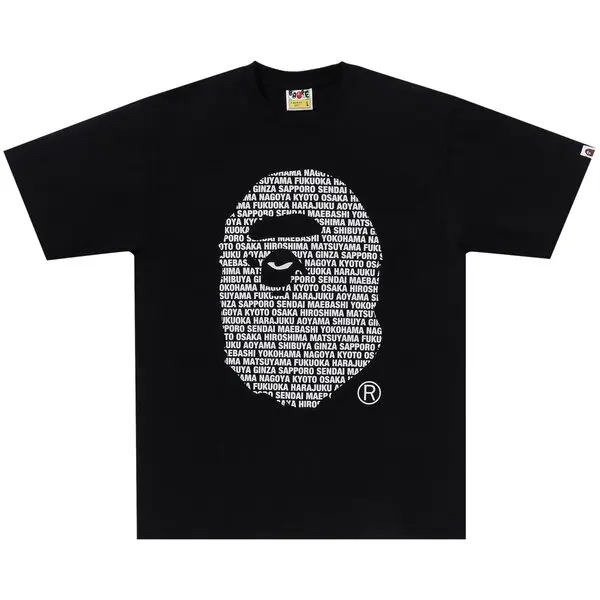 A BATHING APE Japan Ape Head Tee - Black