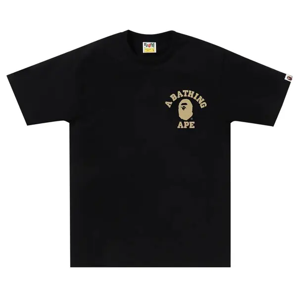 A BATHING APE 1st Camo College Ats Tee - Black