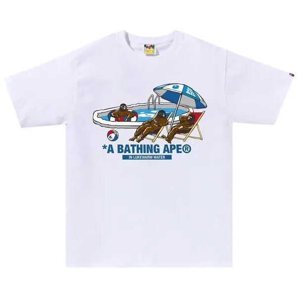 A BATHING APE Poolside Tee - White