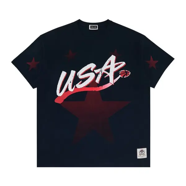Kith For Usa Basketball All Star Vintage Tee 'nocturnal - Blue