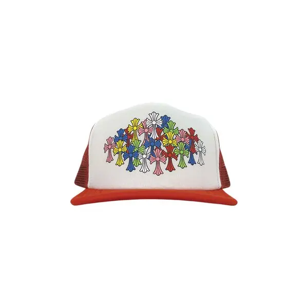 Chrome Hearts Multi Cross Trucker Cap - Red