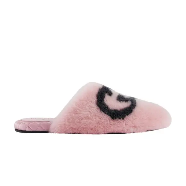 Gucci Faux-fur Slipper - Pink